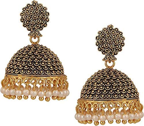 Gold & Pearl Jhumka – The Jewel Box ZA